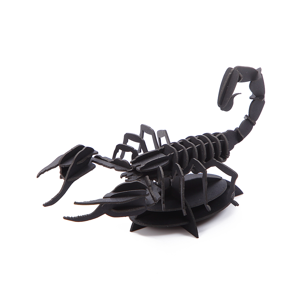Handicraft cardboard puzzle Scorpion 3d paper insect model