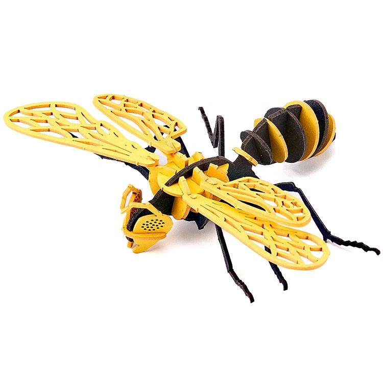CUPUZ 3D Paper Puzzle Insect Papercraft Kit Hornet Bee Model Building ...