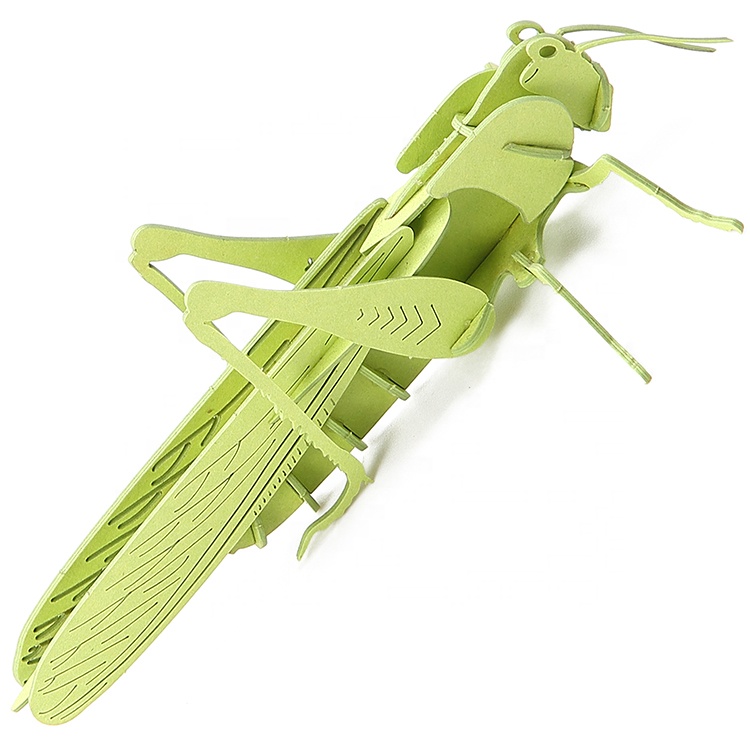CUPUZ New DIY Grasshopper Insect Paper Puzzle Model Toys PaperCraft ...