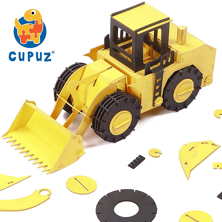 New Design Paper Digger/Excavator Construction Tractor Model Farm Truck ...